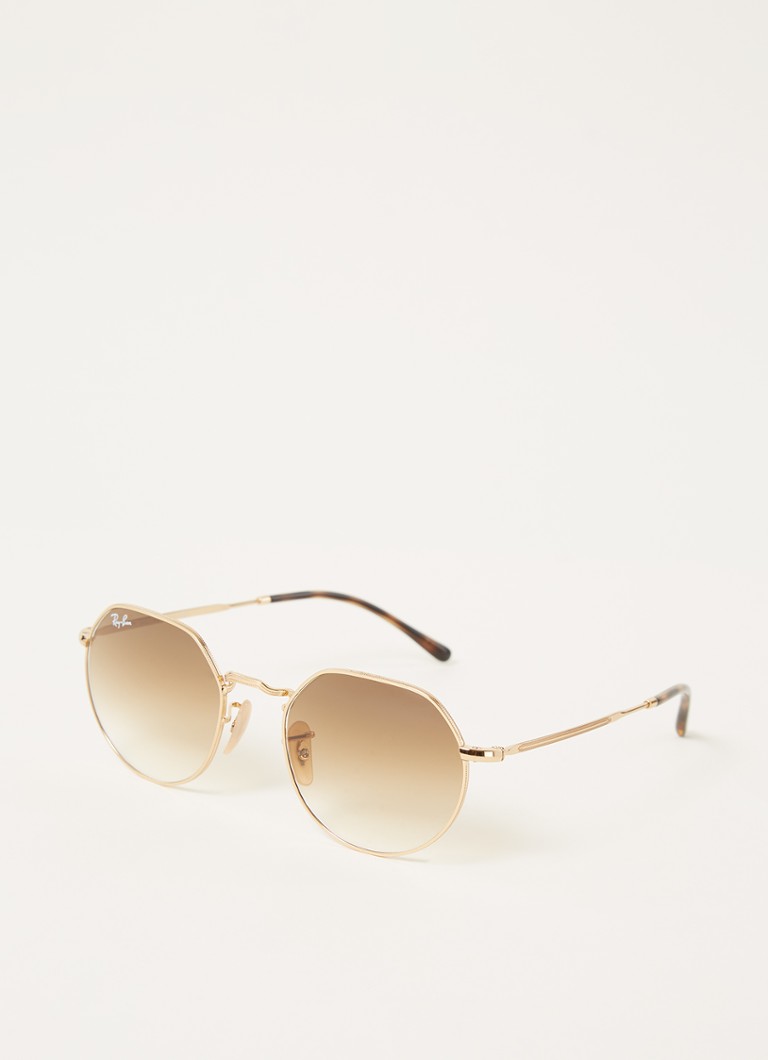 Ray-Ban Jack zonnebril RB3565 • Goud • de Bijenkorf
