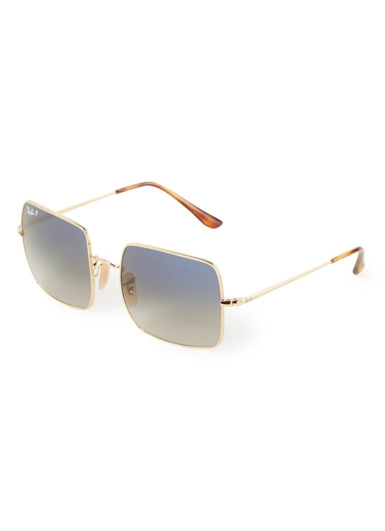 Ray-Ban Square 1971 Classic zonnebril gepolariseerd RB1971 • Goud • de ...