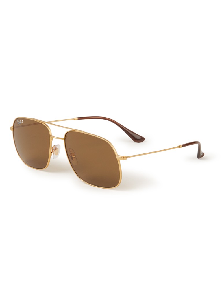 Ray-Ban Zonnebril Andrea gepolariseerd RB3595 • Goud • de Bijenkorf
