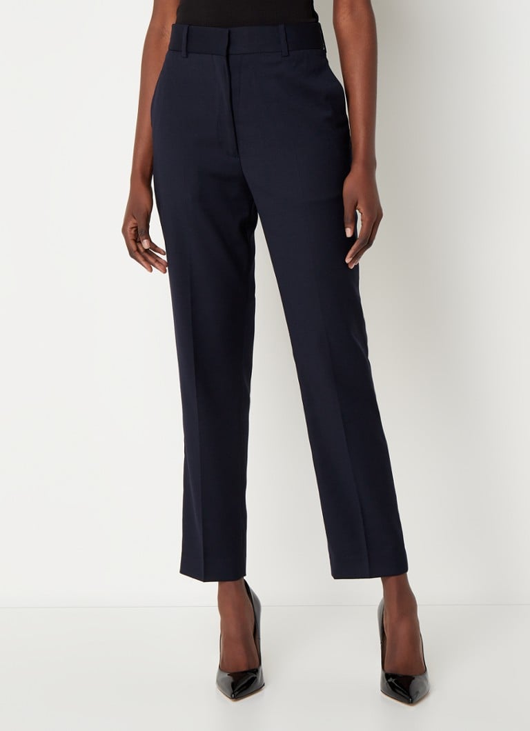 Reiss Haisley high waist tapered fit pantalon met steekzakken ...