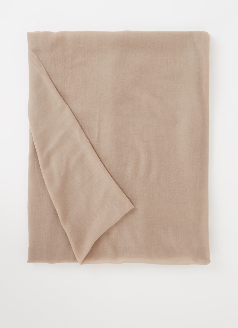Reiss Heidi sjaal in kasjmierblend 210 x 105 cm • Beige • de Bijenkorf