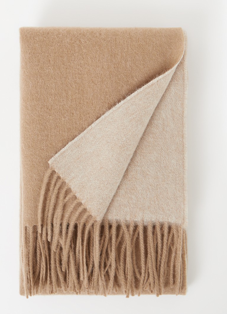 Reiss Picton sjaal in kasjmierblend 185 x 45 cm • Camel • de Bijenkorf