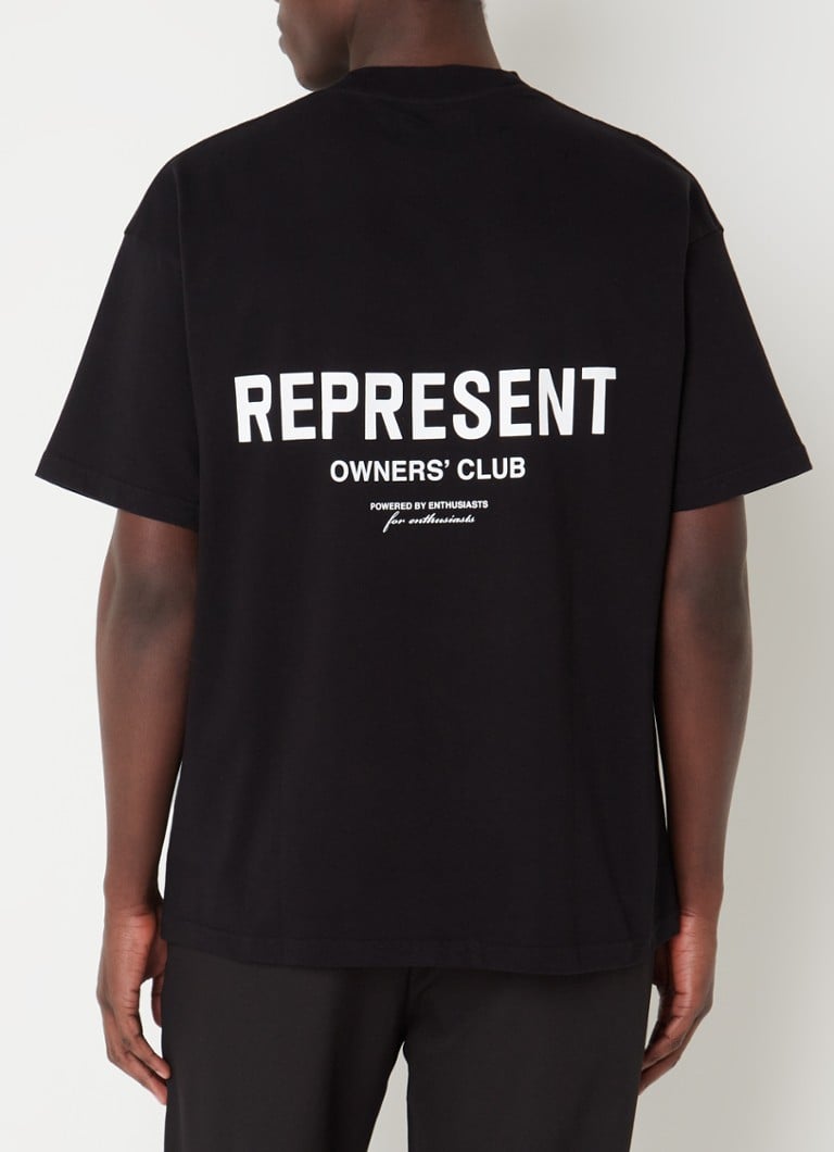 Represent Owners Club T-shirt met logo • Zwart • de Bijenkorf