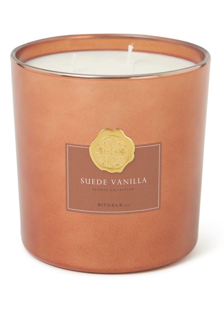Rituals Suede Vanilla XL geurkaars 1000 gram • Goud • de Bijenkorf