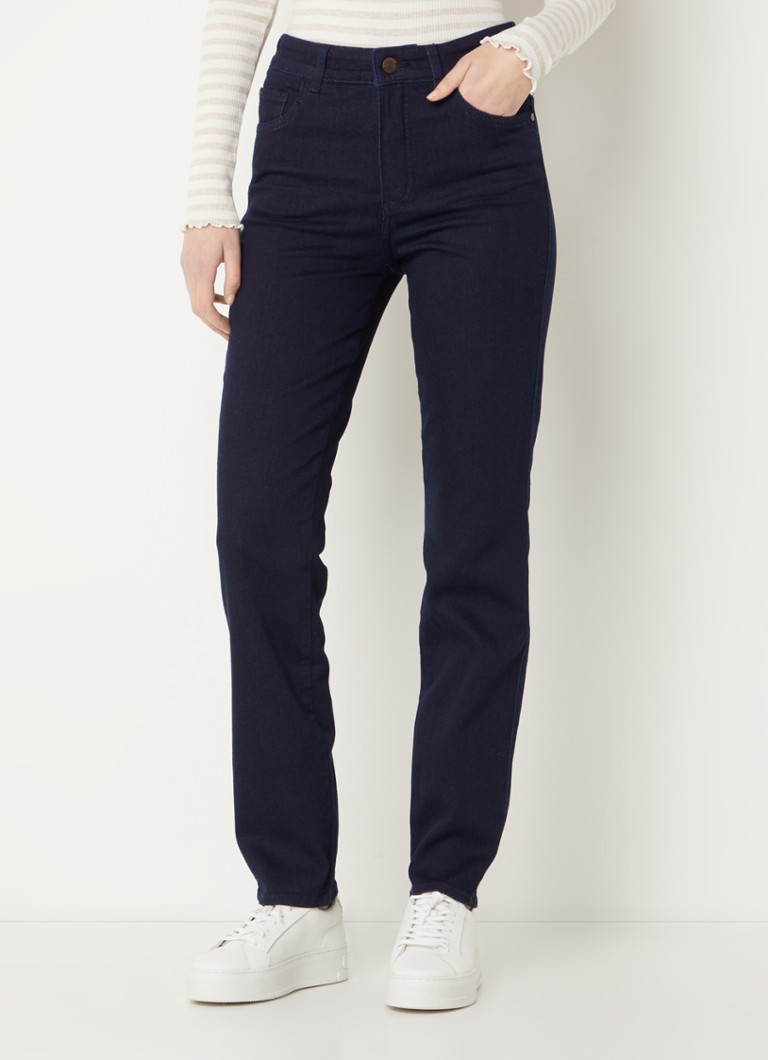 Rosner Audrey high waist slim fit jeans met stretch • Donkerblauw • de ...