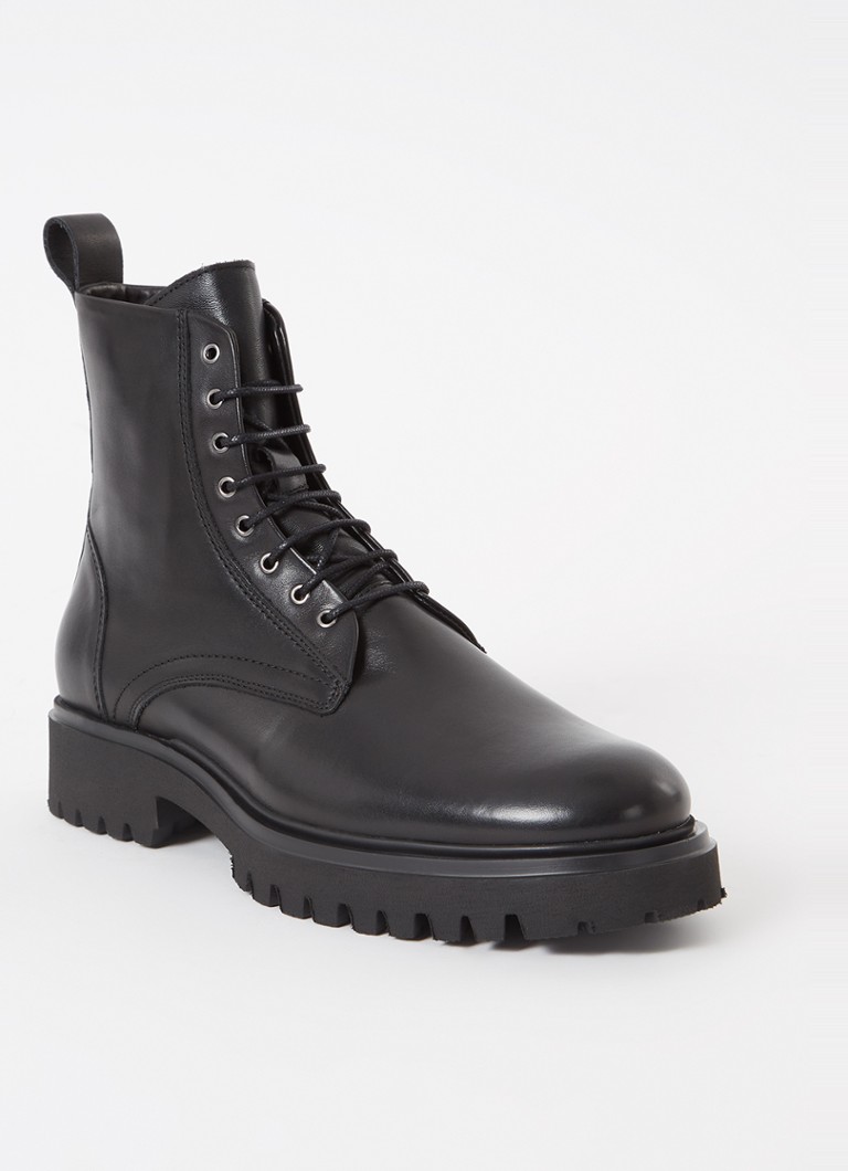 Royal RepubliQ Domino veterboot van leer • Zwart • de Bijenkorf