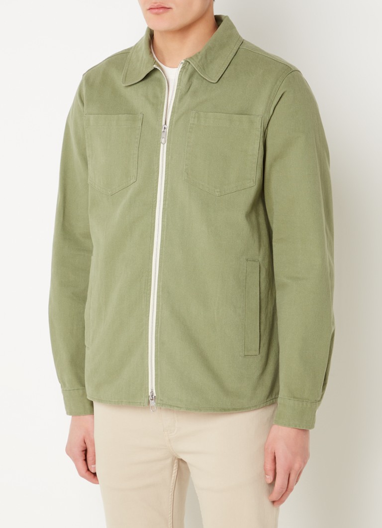 RVLT Revolution Overshirt van biologisch katoen met borstzakken ...