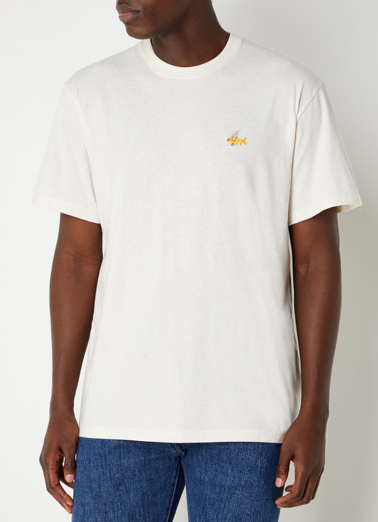 RVLT Revolution T-shirt met logoborduring • Wit • de Bijenkorf