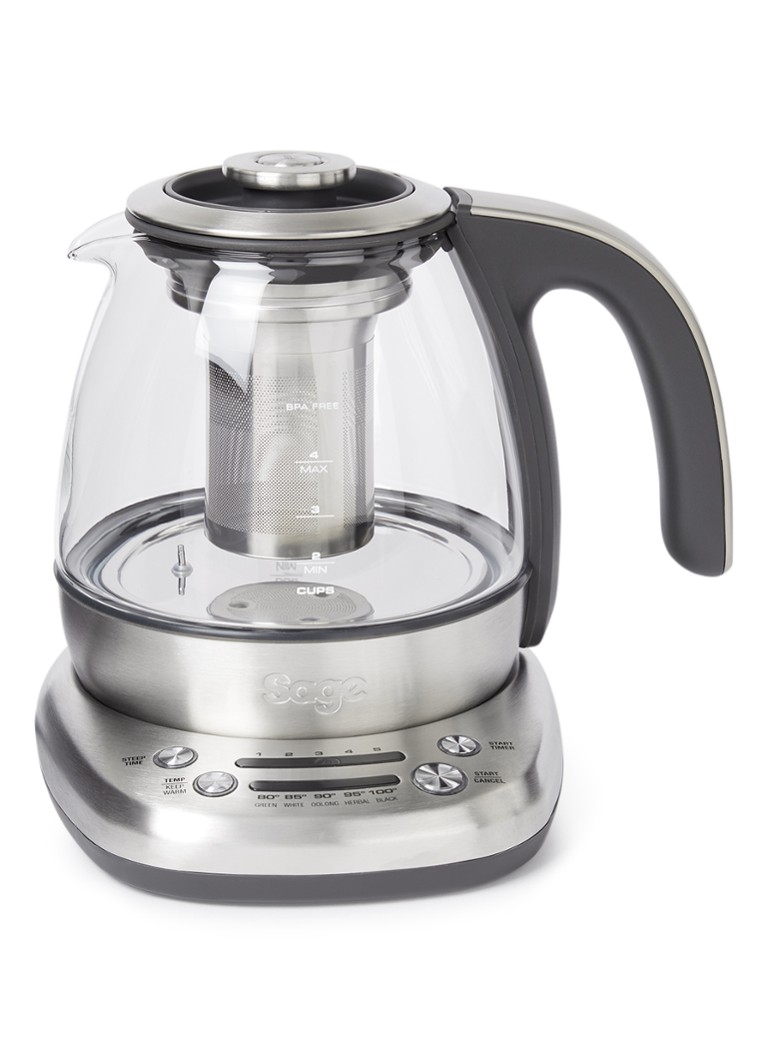 Sage Smart Tea Infuser Compact theemaker STM500CLR • Zilver • de Bijenkorf