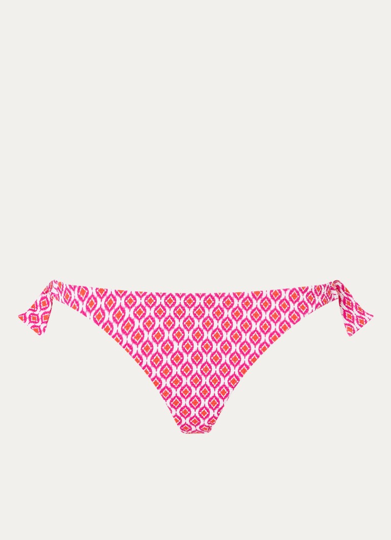 Sam Friday Barra tanga bikinislip met print • Fuchsia • de Bijenkorf