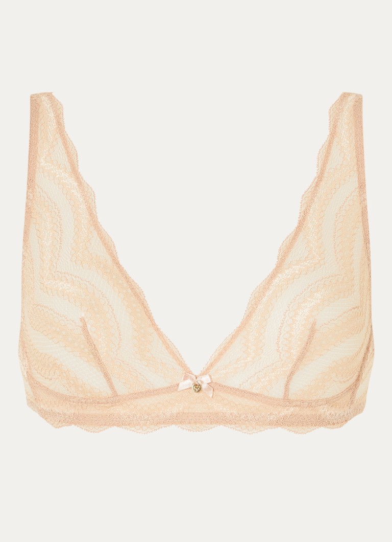 Sam Friday Celine bralette van kant • Beige • de Bijenkorf