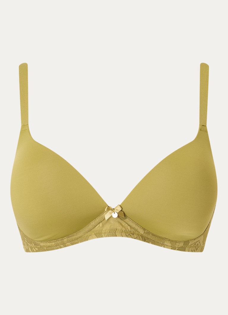 Sam Friday Charlie voorgevormde bh met kant • Olijfgroen • de Bijenkorf