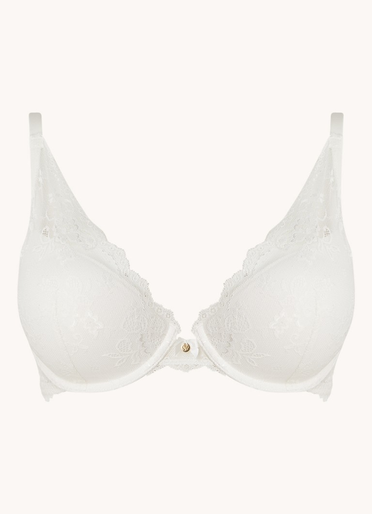 Sam Friday Demi voorgevormde push-up bh met kant • Gebroken wit • de ...
