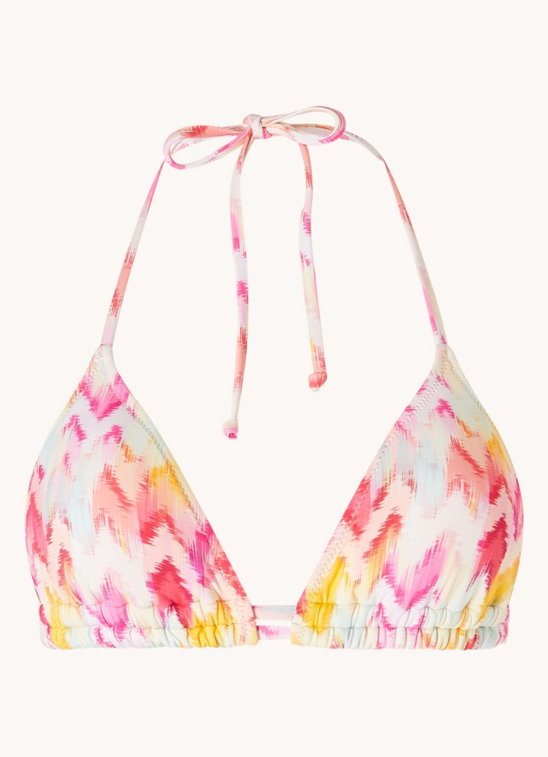Sam Friday Jessie triangel bikinitop met uitneembare vulling en print ...