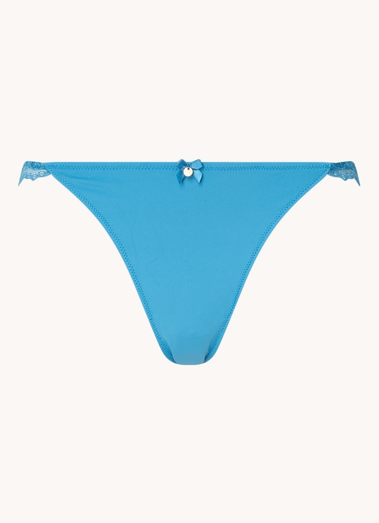 Sam Friday Tia string met kant • Blauw • de Bijenkorf