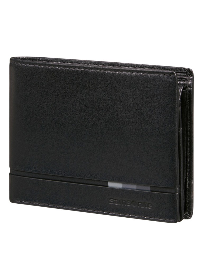 Samsonite Flagged 2.0 SLG 046 portemonnee van leer • Zwart • de Bijenkorf