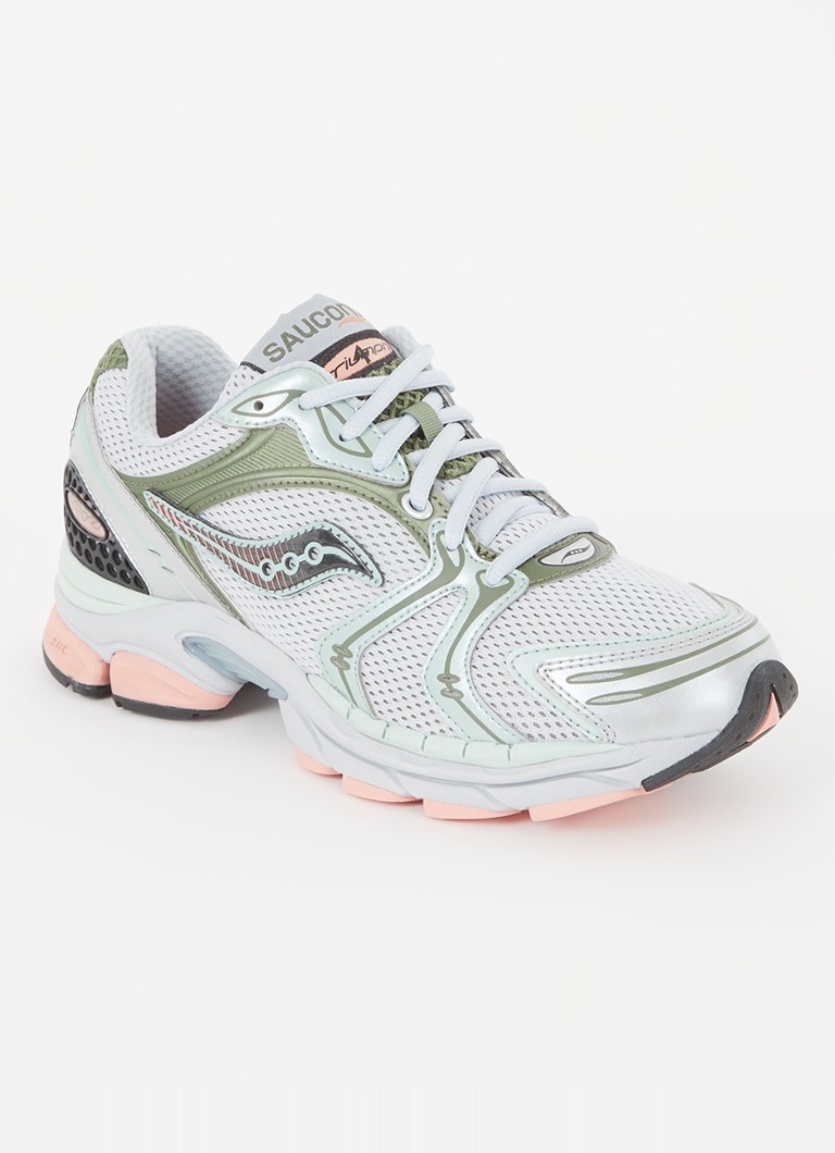Saucony ProGrid Triumph 4 sneaker met mesh details • Groen • de Bijenkorf