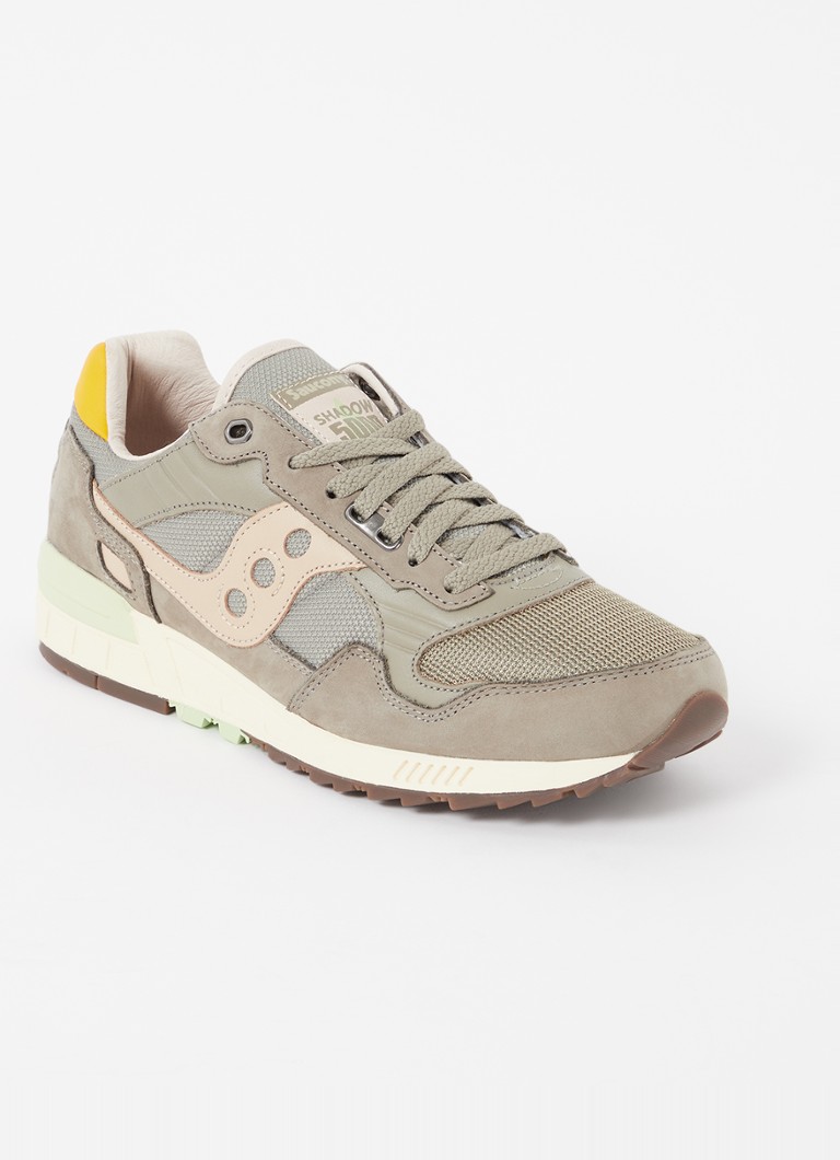 Saucony Shadow 5000 sneaker van leer met suède en mesh details ...