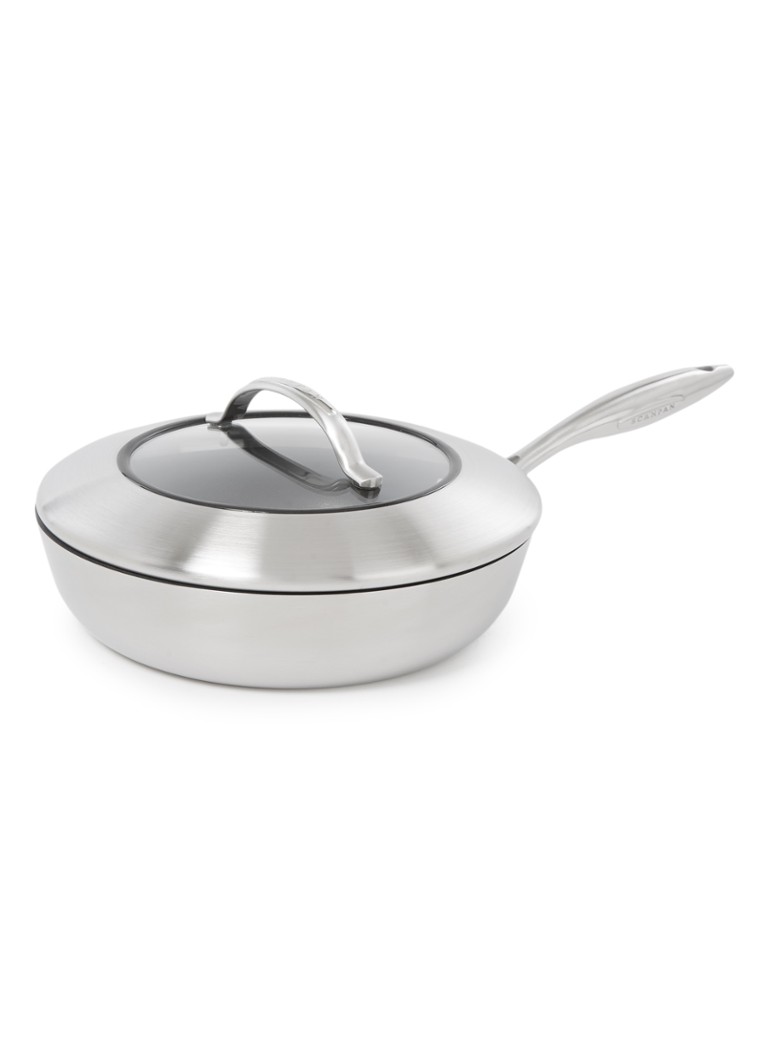 Scanpan CTX hapjespan met deksel Ø26 cm • Chroom • de Bijenkorf
