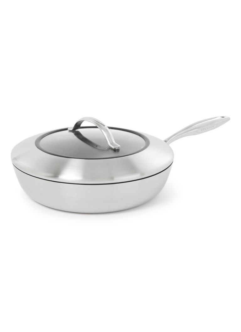 Scanpan CTX hapjespan met deksel Ø28 cm • Chroom • de Bijenkorf