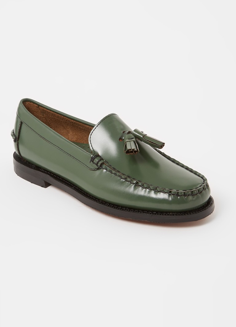 Sebago Classic Will loafer van leer • Groen • de Bijenkorf