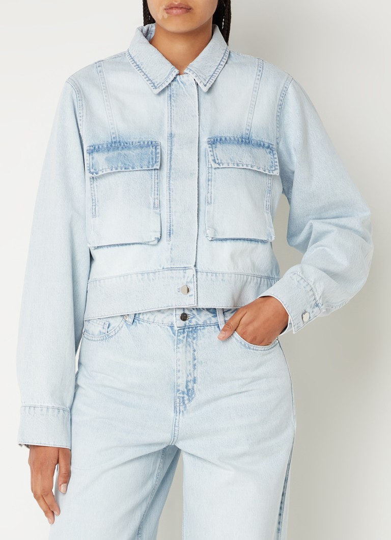 Second Female Fira spijkerjas met klepzakken • Indigo • de Bijenkorf