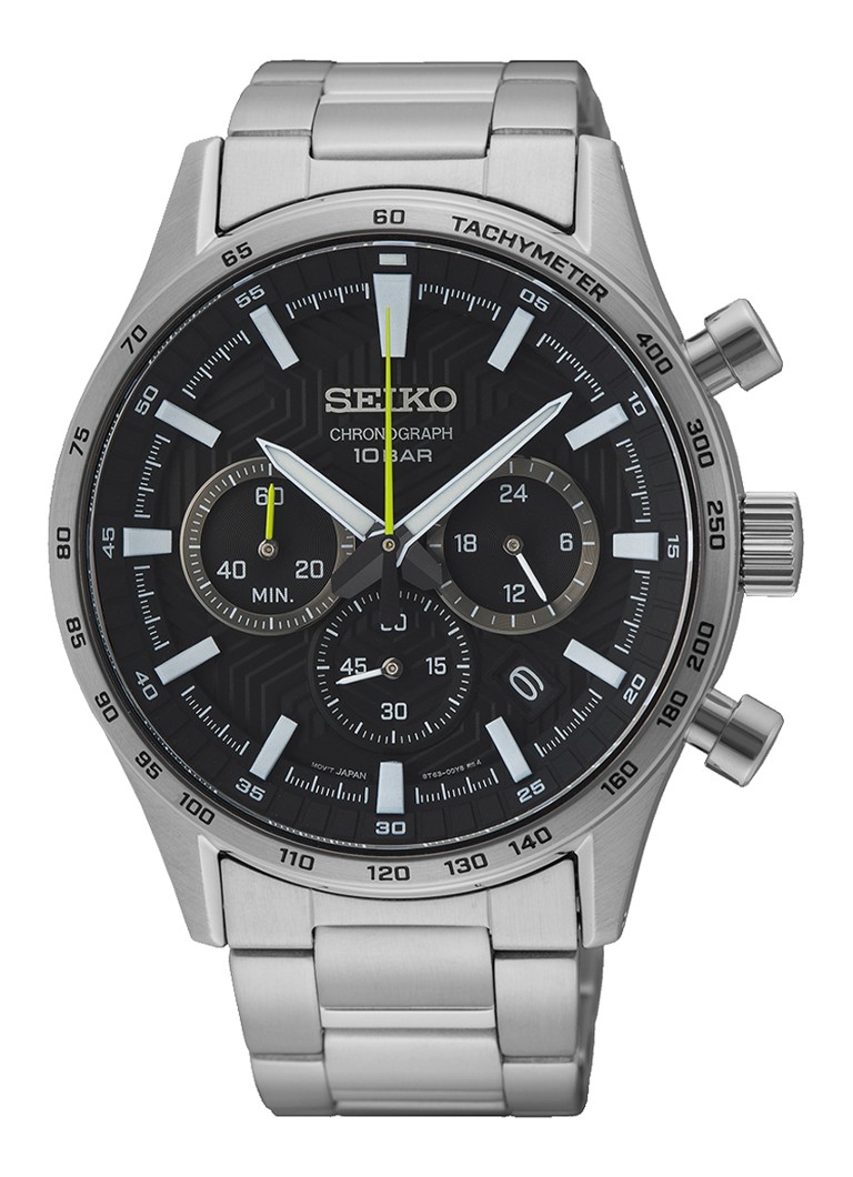 Seiko Chrono New Link horloge SSB413P1 • Zilver • de Bijenkorf