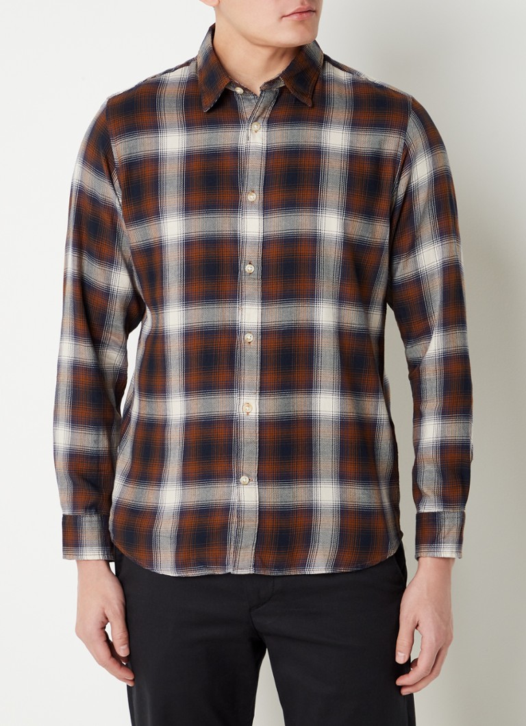 Selected Homme Robin slim fit overhemd in biologische katoenblend met ...