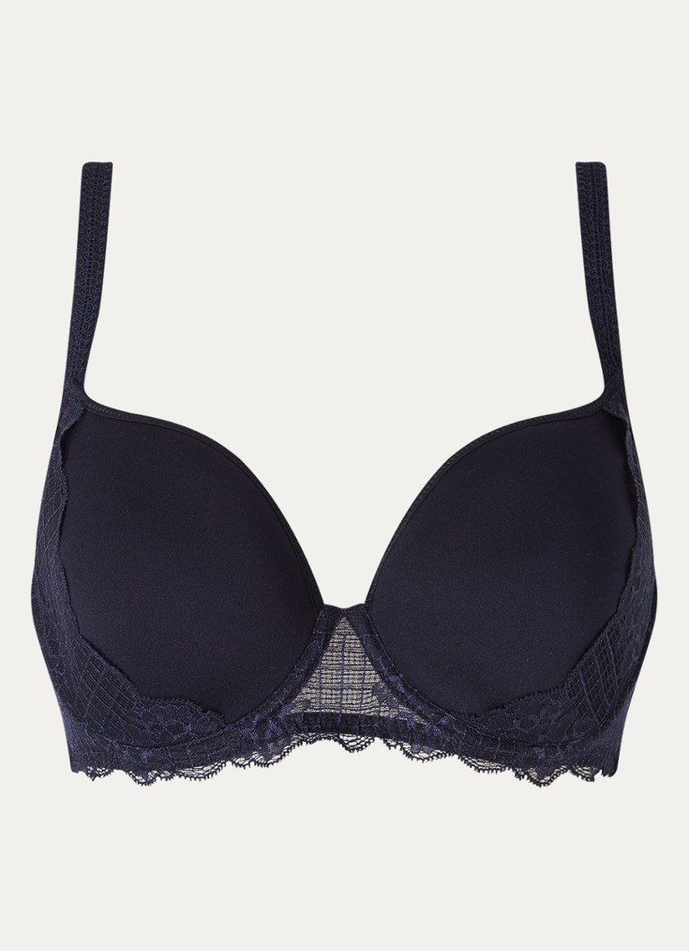 Simone Pérèle Reve spacer bh met kant • Donkerblauw • de Bijenkorf