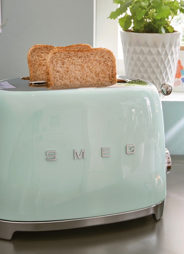 Smeg 50's Style broodrooster 2-slots extra lang TSF02PGEU • Watergroen ...