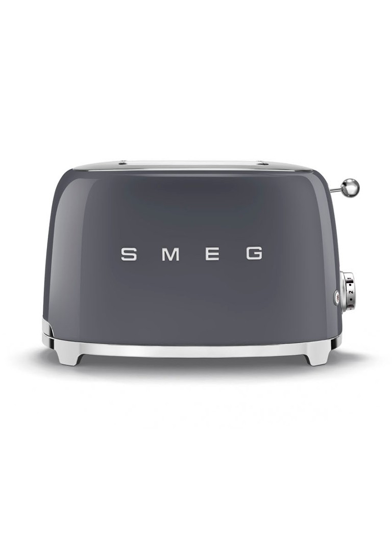 Smeg 50's Style broodrooster 2-slots TSF01GREU • Donkergrijs • de Bijenkorf