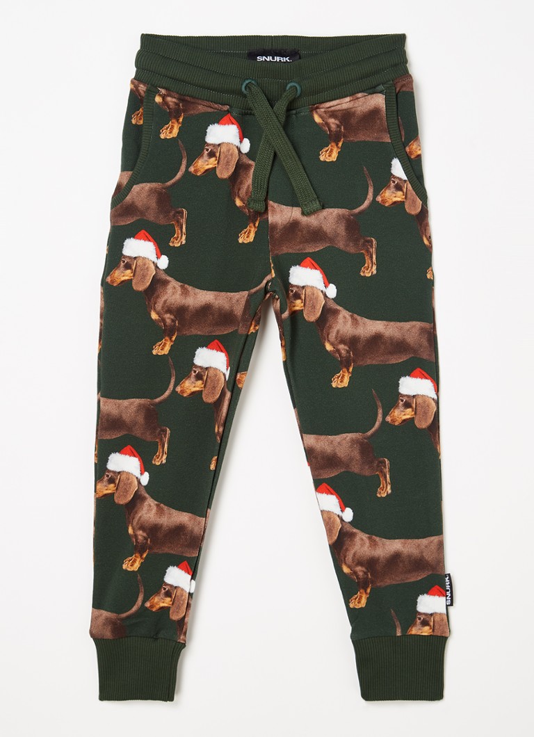 Snurk James Xmas pyjamabroek van biologisch katoen met print ...