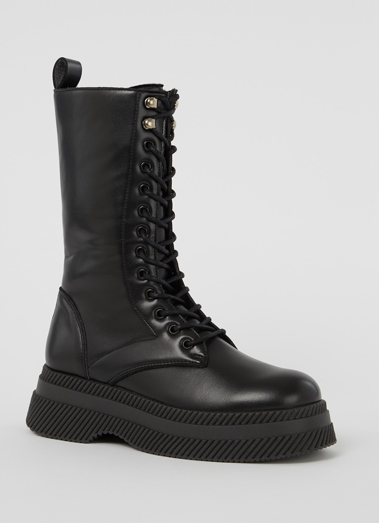 Steve Madden Giulia biker boot • Zwart • de Bijenkorf