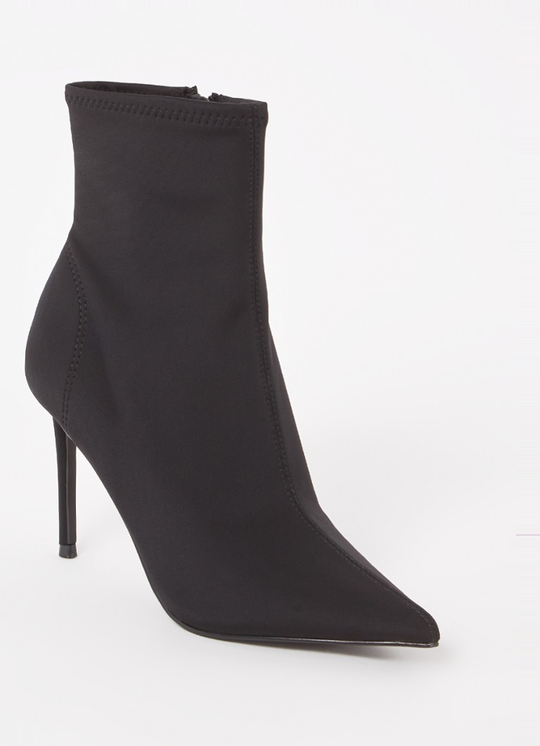Steve Madden Layne enkellaarsje met doorgestikte details • Zwart • de ...
