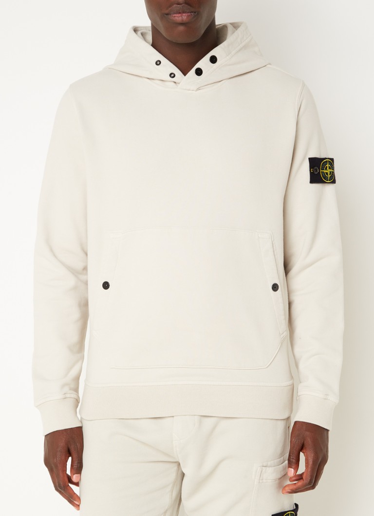Stone Island 61720 Hoodie met logo • Donkerbeige • de Bijenkorf