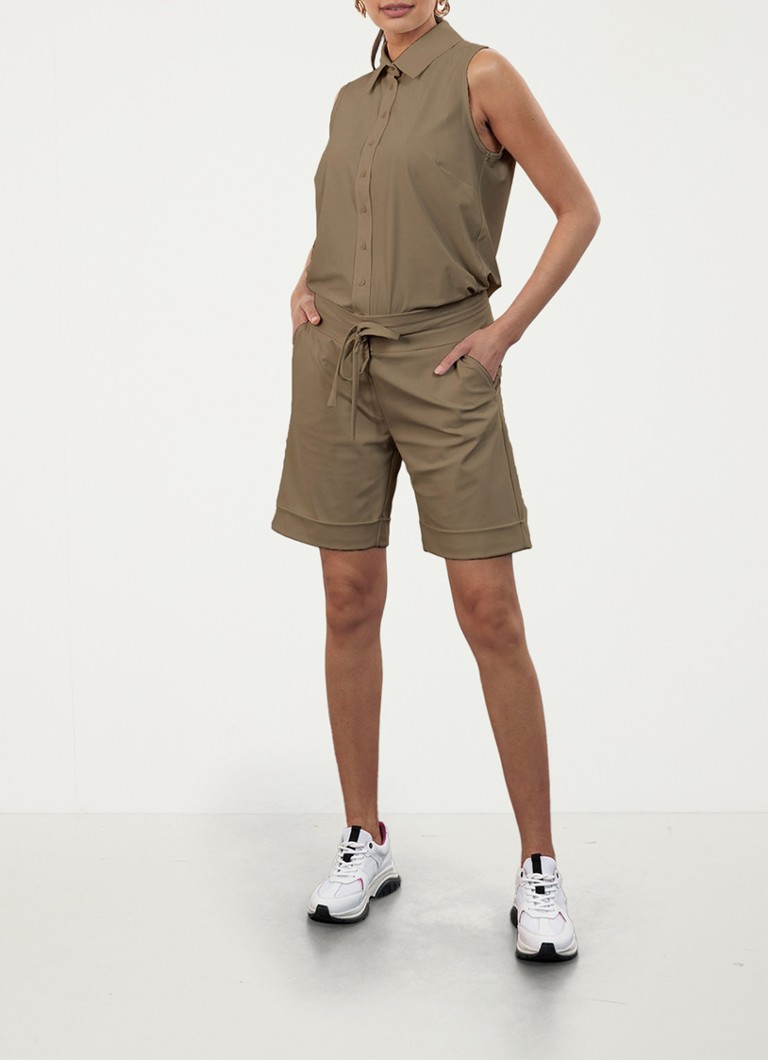 Studio Anneloes City Bermuda high waist loose fit korte broek van ...