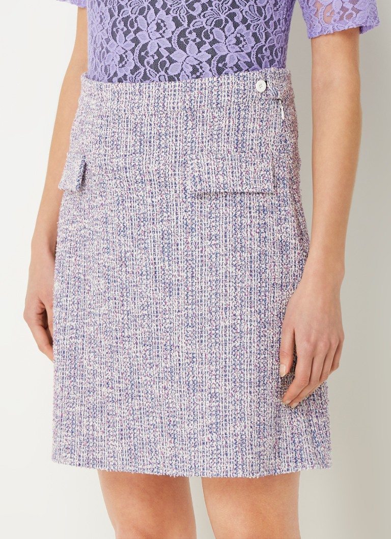 Studio Anneloes Maximo minirok met tweed-look • Paars • de Bijenkorf