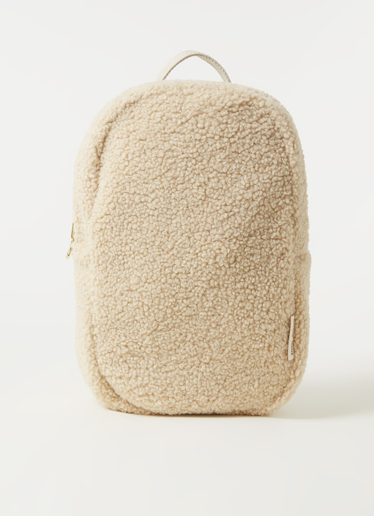 Studio Noos Mini Chunky rugzak van teddy • Zand • de Bijenkorf