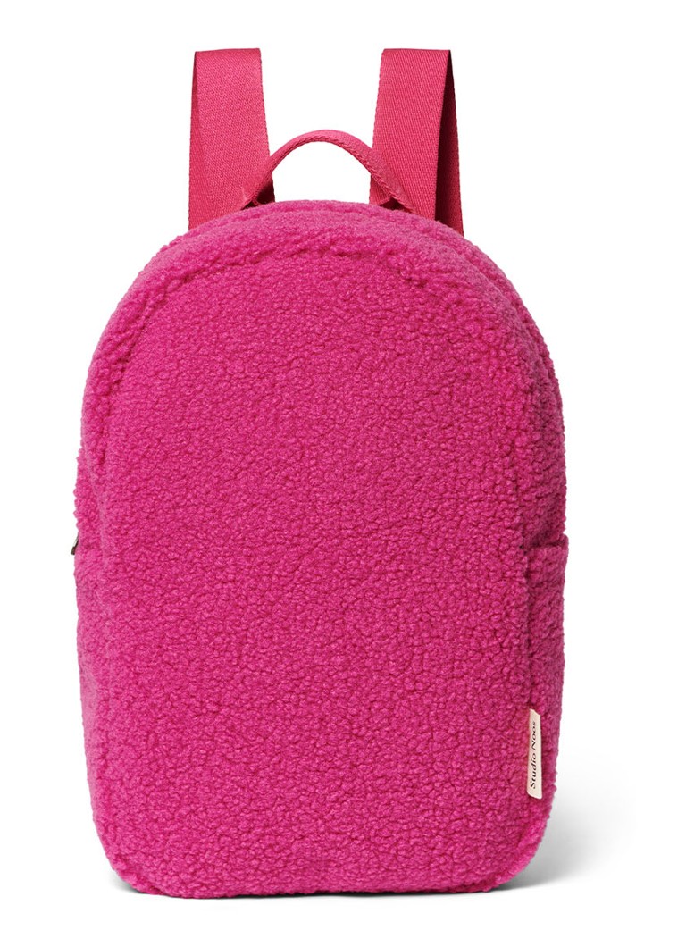 Studio Noos Mini rugzak van teddy • Donkerroze • de Bijenkorf