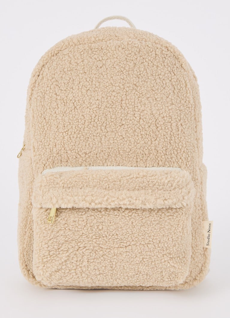 Studio Noos Rugzak van teddy • Beige • de Bijenkorf