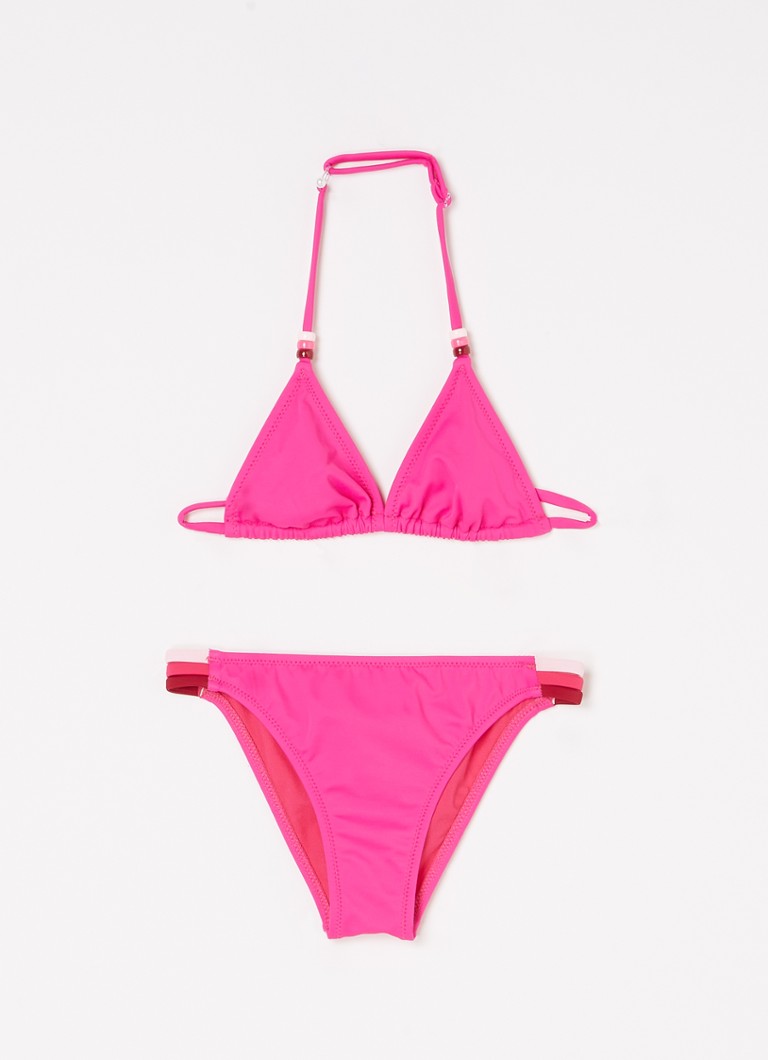 Sundek Mini Jennifer bikini met kralendecoratie • Fuchsia • de Bijenkorf