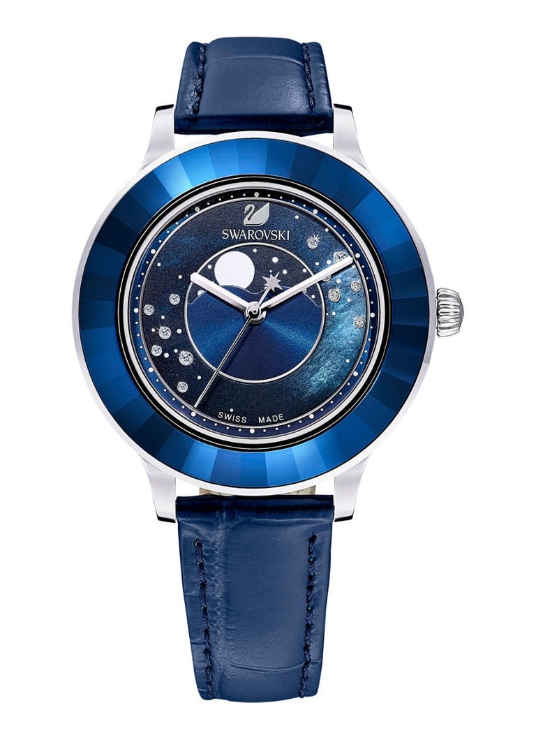 Swarovski Moon horloge met kristal 5516305 • Zilver • de Bijenkorf