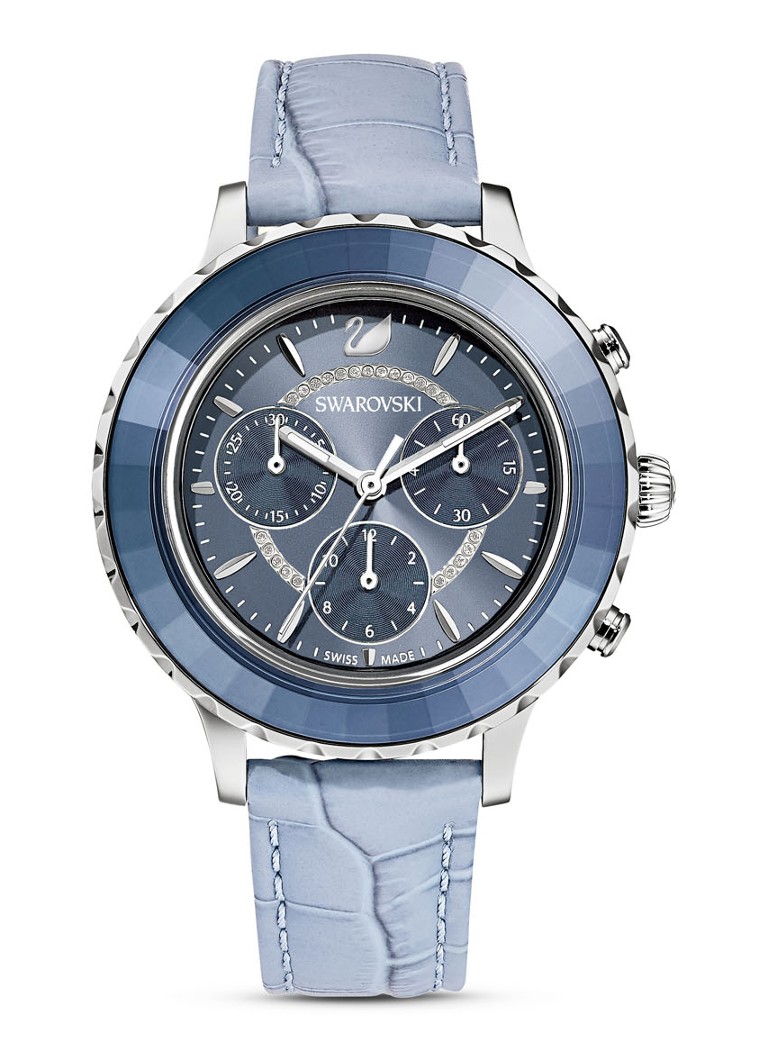 Swarovski Octea Lux horloge 5580600 • Blauw • de Bijenkorf