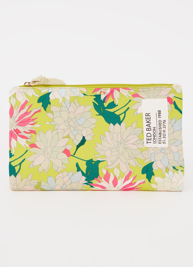Ted Baker Abbigal toilettas met bloemenprint • Abrikoos • de Bijenkorf
