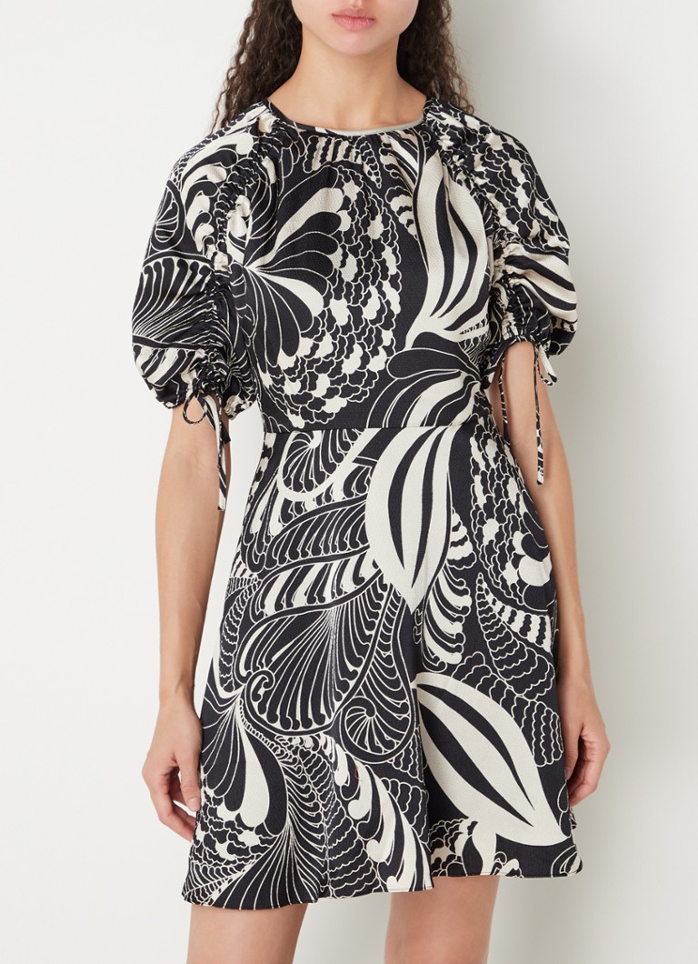 Ted Baker Faridda mini A-lijn jurk met print • Zwart • de Bijenkorf