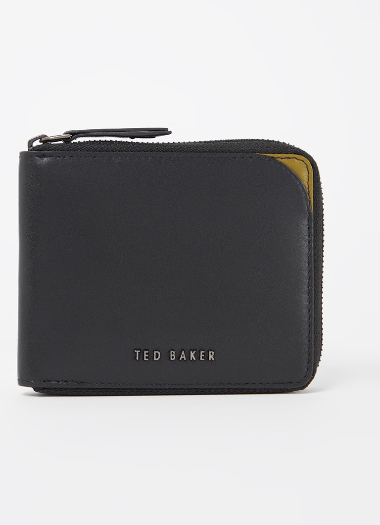 Ted Baker Finnie portemonnee van leer • Zwart • de Bijenkorf