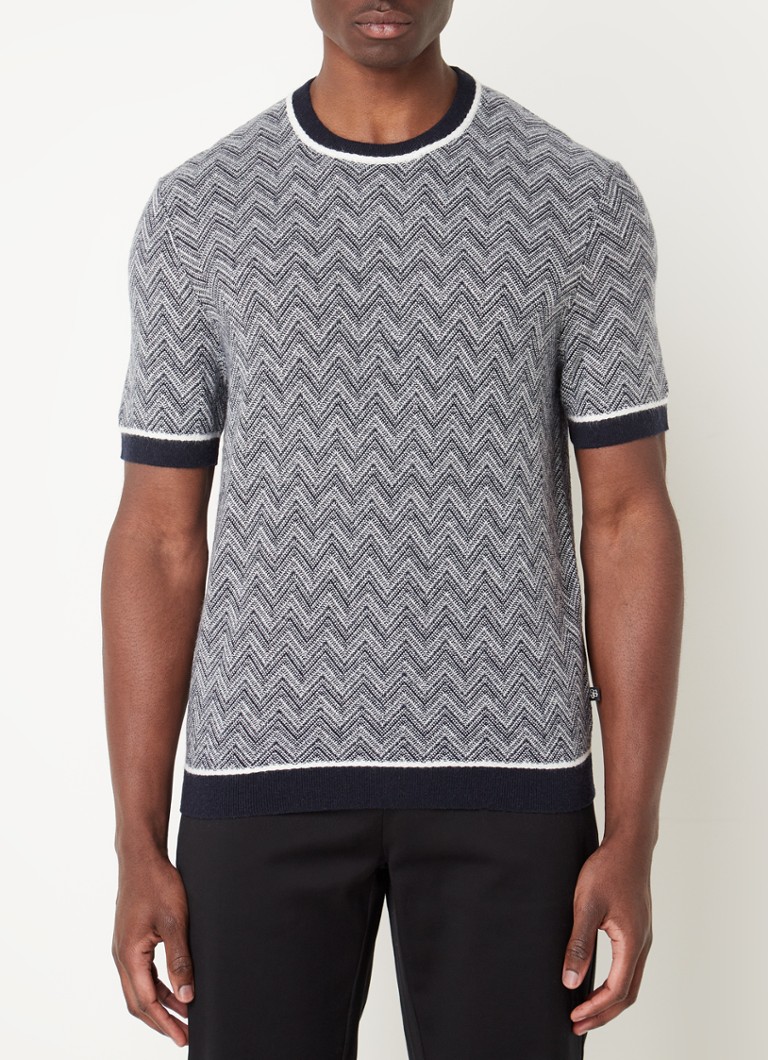 Ted Baker Nudla fijngebreid slim fit trui in wol- en kasjmierblend met ...