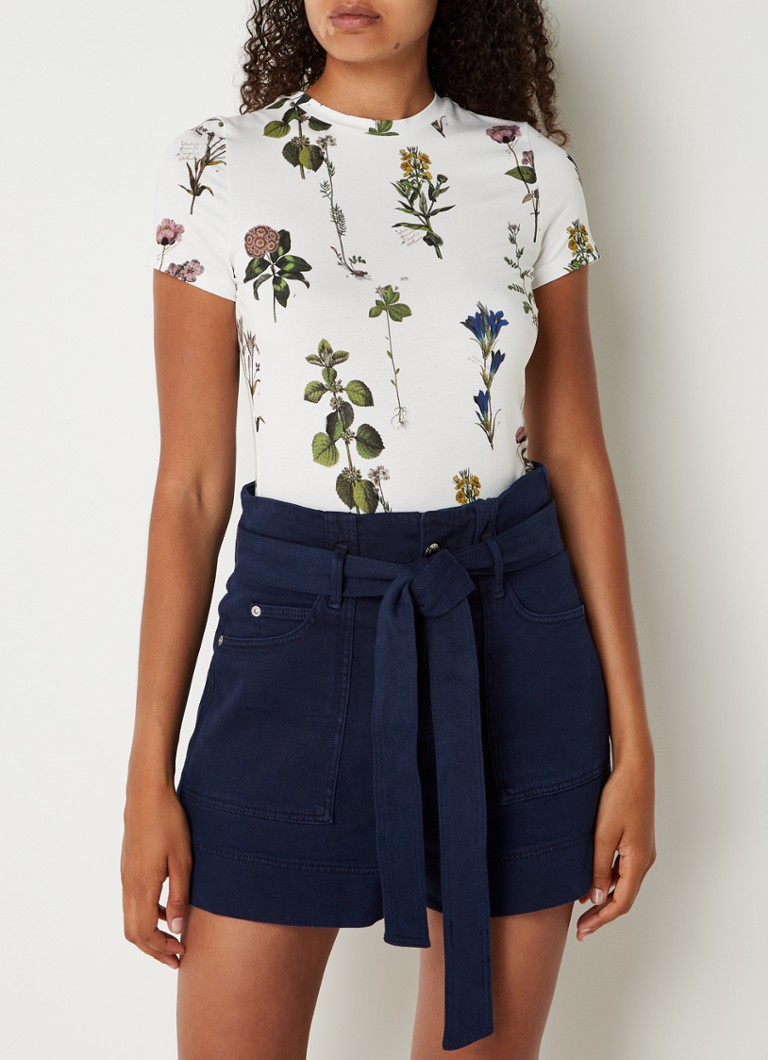 Ted Baker Rasmean T-shirt met bloemenprint • Gebroken wit • de Bijenkorf