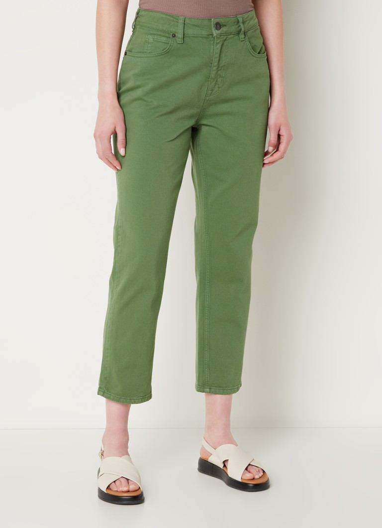 Ted Baker Rinalda high waist straight leg cropped jeans met gekleurde ...