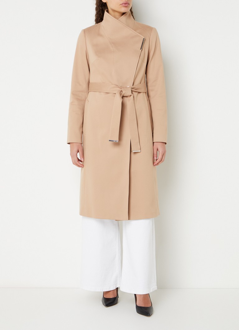 Ted Baker Rosina trenchcoat met strikceintuur • Camel • de Bijenkorf